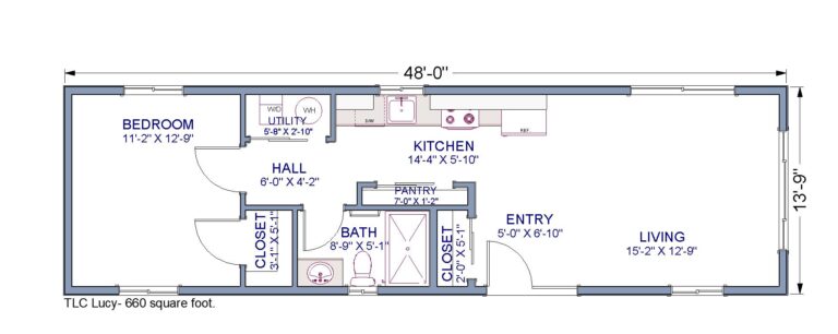 “Lucy” 14’x48′ ADU/Little Lodge Modular Home: Beautiful Small Space ...